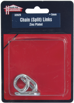 Download Handi-pak Hardware Chain Links Zinc Plated 5mm - Leather ...