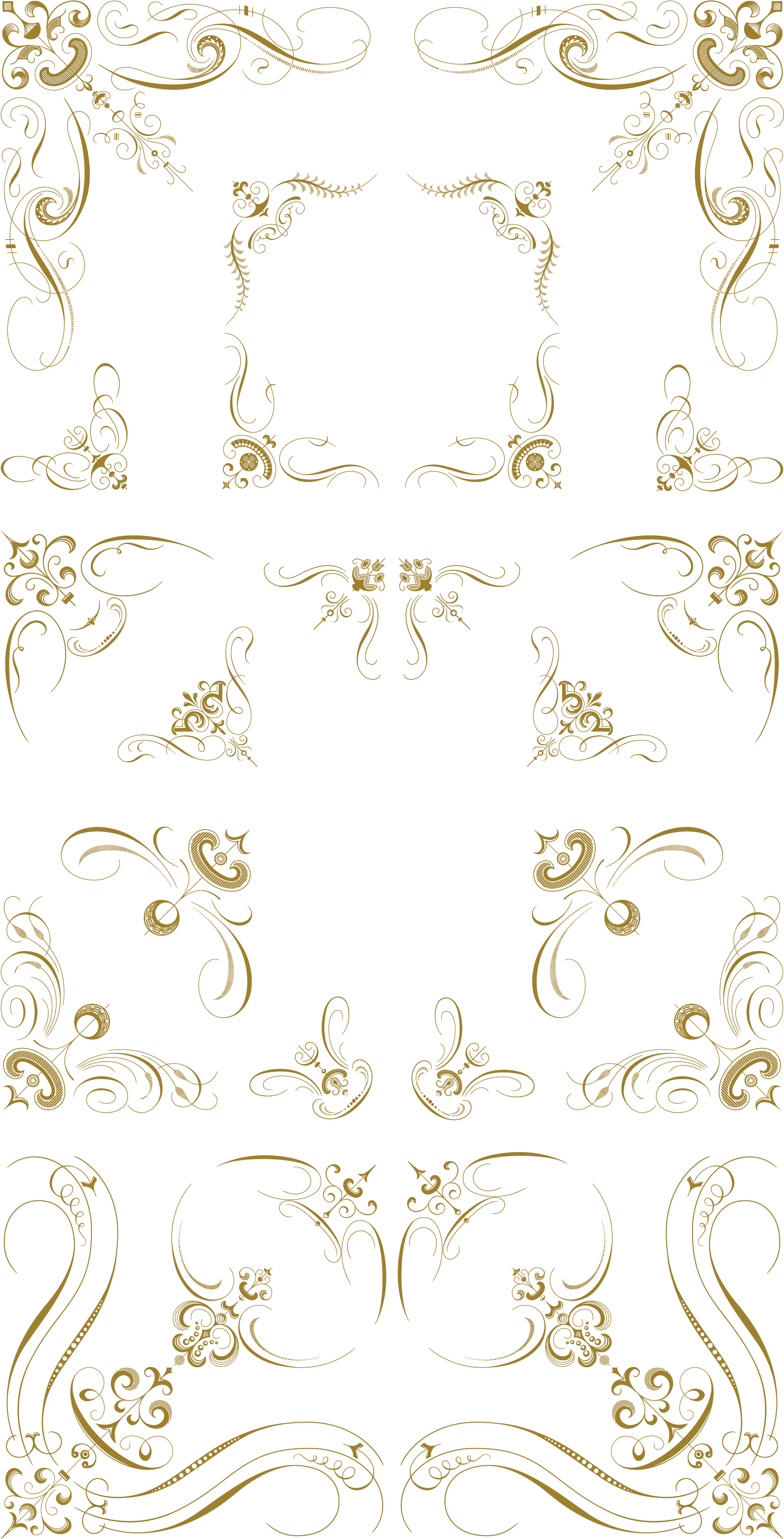 Download Luxurious Flourishes Vector Pack - Motif - Full Size PNG Image - PNGkit