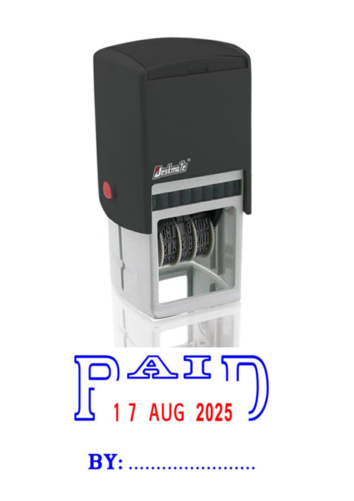 Download Stamp Deskmate Self Inking Date Red - Full Size PNG Image - PNGkit