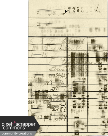 Download Vintage Library Card - Library - Full Size PNG Image - PNGkit