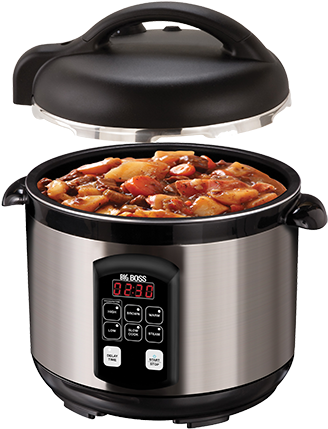 Download Pressure Cooker Unit With Food - Big Boss 5 Quart Stainless ...