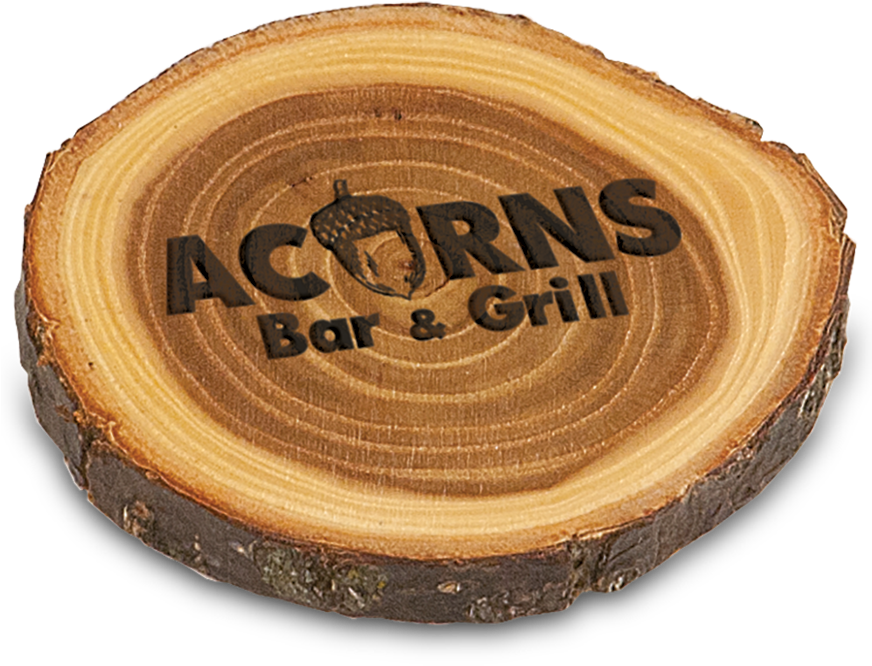 Download 4″ Diameter Genuine Wood “old West” Log Coaster - Log Trophy ...