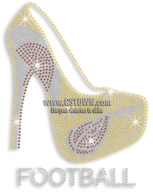 Download Bling High Heel & Football Iron-on Nailhead Hotfix - Basic ...