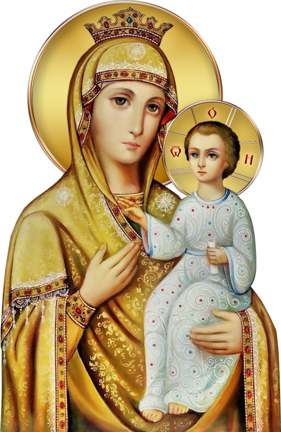 Download Depiction Of The Virgin Mary And Jesus - Mary - Full Size PNG ...
