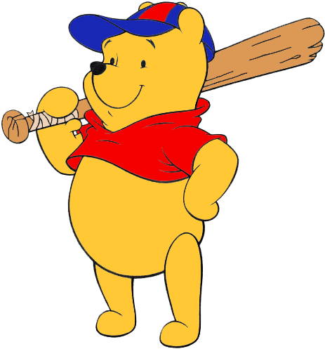 Download Baseball Clipart Winnie The Pooh - Winnie The Pooh Playing ...
