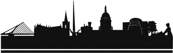 Download Leave A Reply - Dublin Skyline Silhouette - Full Size PNG ...
