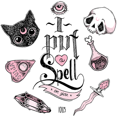 Download Skulls Cute Kawaii Eye Pink Crystal Spells Witchcraft - Hocus ...