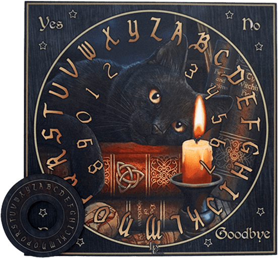Download Witching Hour Ouija Board - Black Cat Ouija Board - Full Size ...