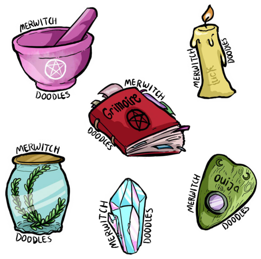 Download Vector Freeuse Download Stickers By Merwitchdoodles - Witchy ...