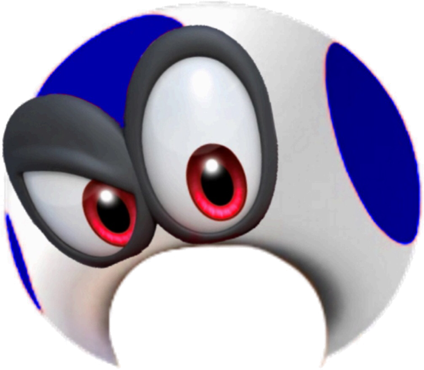 Download Cappy On Blue Toad's Hat - Wiki - Full Size PNG Image - PNGkit