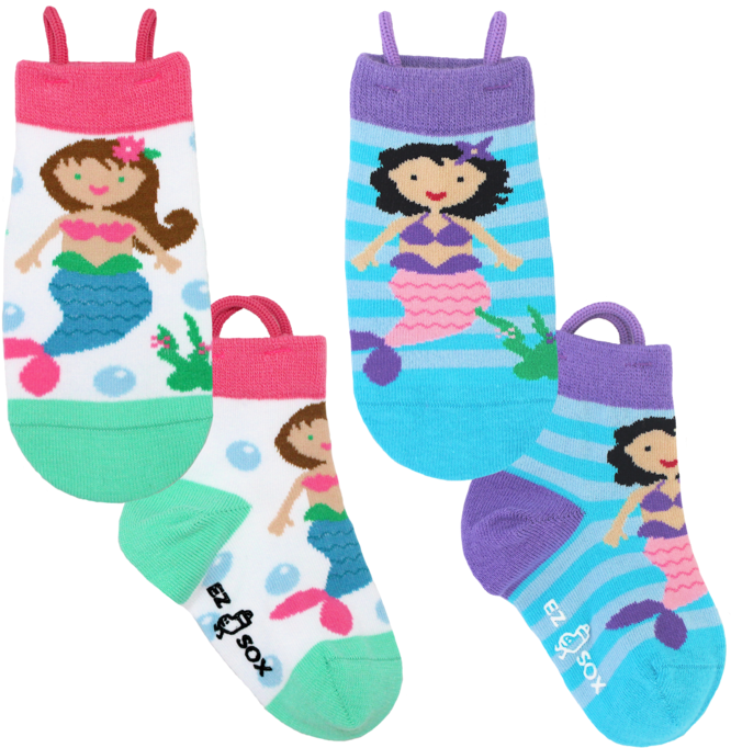 Download Mermaid Socks For Girls - Sock - Full Size PNG Image - PNGkit