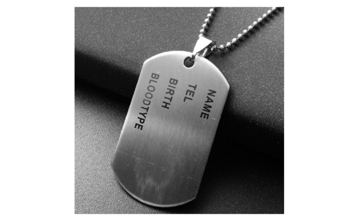 Download Nameplate Military Army Style Dog Tags Chain Mens Pendant ...