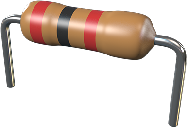 Download Standart Resistor Electrical Part - 3d Resistor - Full Size ...