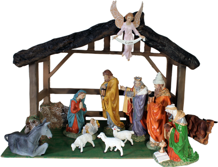 Download 11 Piece Belen Set With House - House - Full Size PNG Image ...