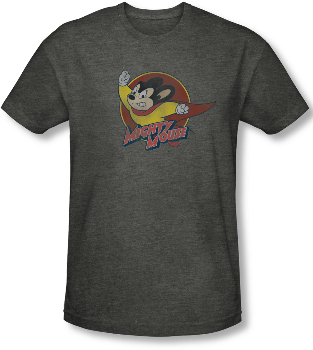 Download T-shirt: Mighty Mouse - Mighty Circle, 3x3in. - Full Size PNG ...