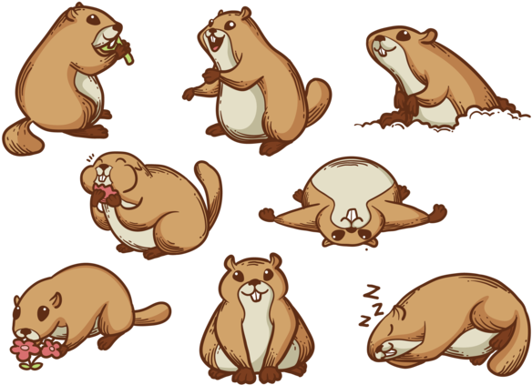 Download Gopher Cartoon Vector - Gopher Cartoon - Full Size PNG Image ...