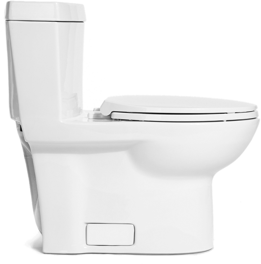 Download Single Flush - Toilet Profile View - Full Size PNG Image - PNGkit