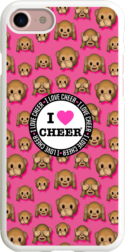 Download Cheeky Monkey I Love Cheer® Phone Case - Love Spreadsheets ...