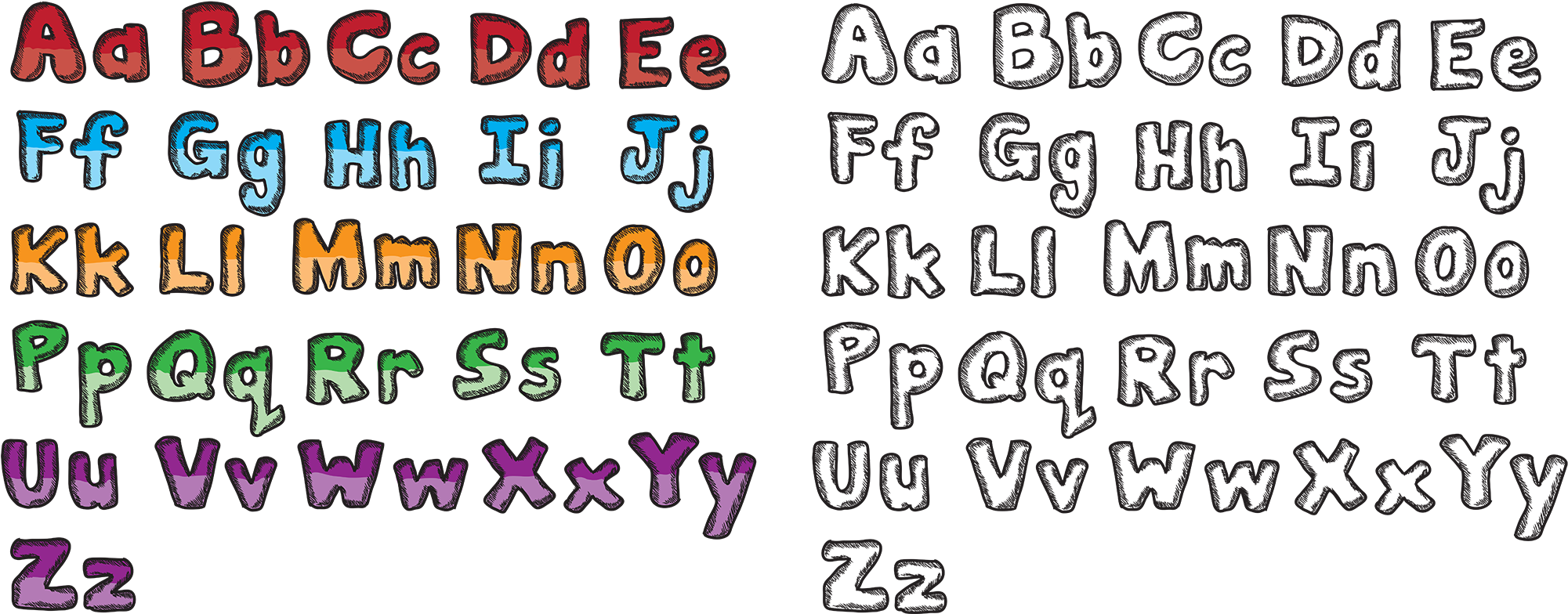 Download Letter Case - Alphabets Small And Capital - Full Size PNG ...