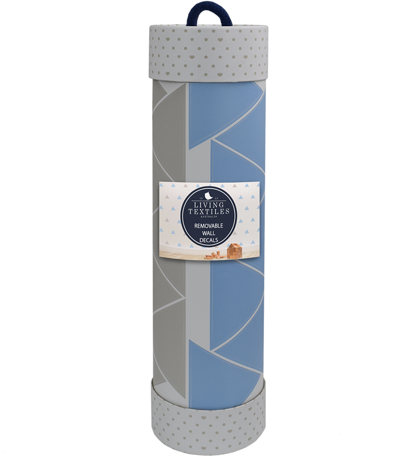 Download Wall Decals - Blue/grey Triangles - Wall Decal - Full Size PNG ...