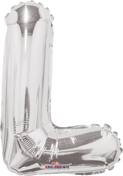 Download Silver Balloon Letters L - Full Size PNG Image - PNGkit