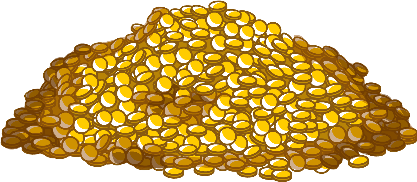 Download Pile Of Coins Cartoon - Full Size PNG Image - PNGkit