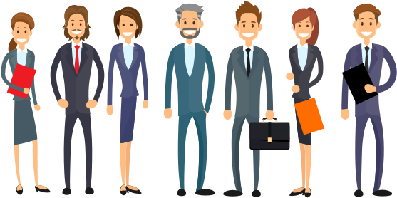 Download Team Image - Professional Team Cartoon - Full Size PNG Image ...