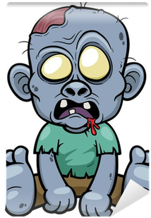 Download Vector Illustration Of Cartoon Zombie Wall Mural • - Zombie ...