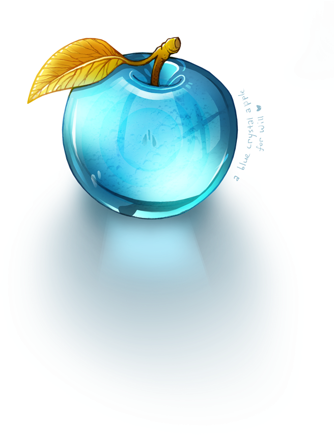 Download Blue Crystal Apple By *adroth-rian On Deviantart - Manzanas De ...