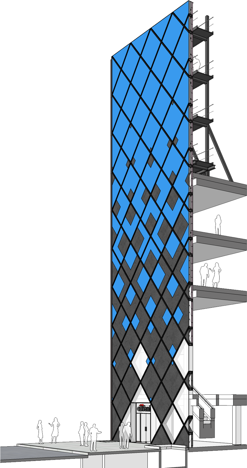 Download A Digital Facade For Storytelling Section - Facade - Full Size ...