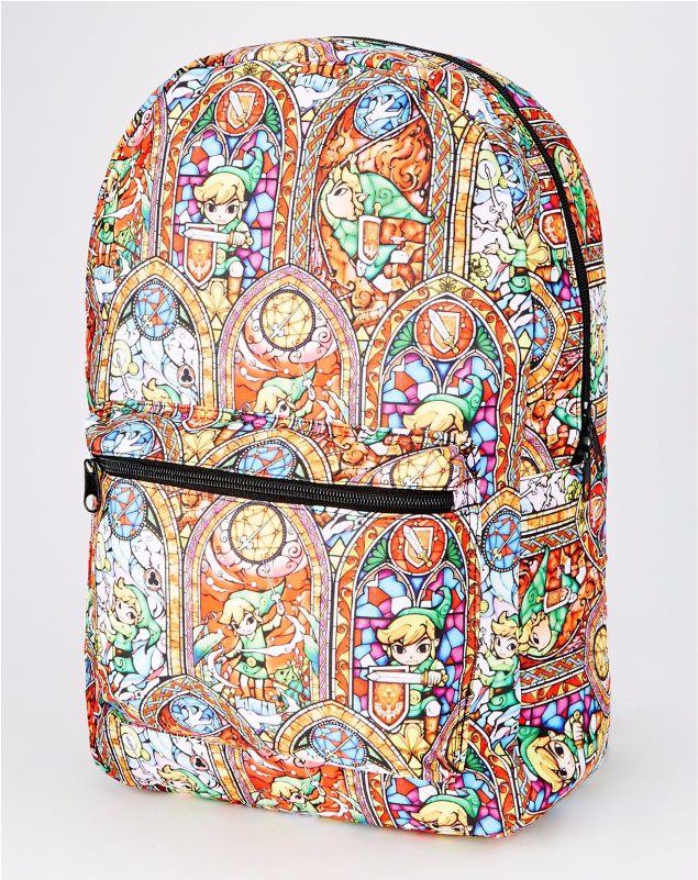 Download Legend Of Zelda Stained Glass Link Backpack, Now On - Full ...