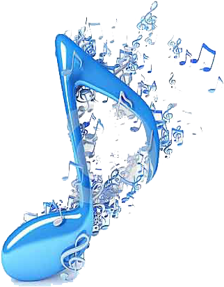 Download Music Notes Blue Png - Full Size PNG Image - PNGkit