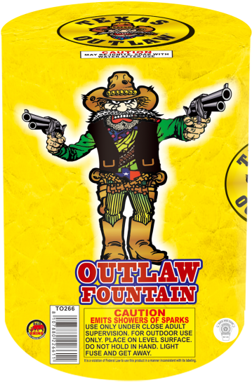 Download Outlaw Fountain - Texas Outlaw Fireworks - Full Size PNG Image ...