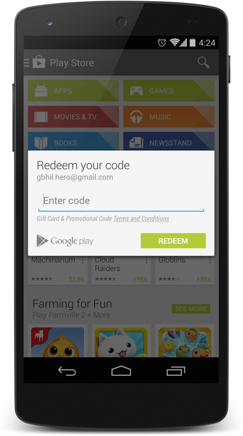 Download It's Just As Easy To Redeem A Gift Card On Your Android ...
