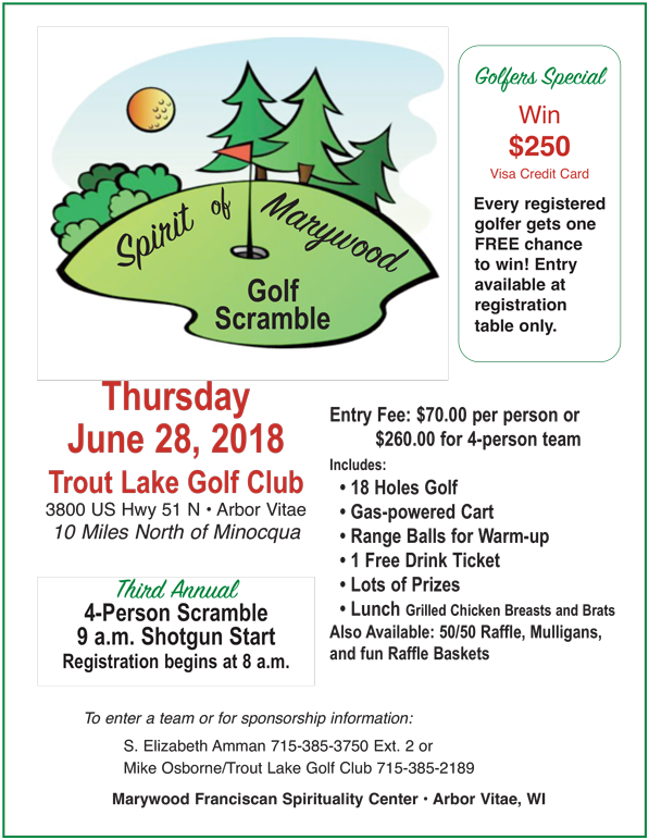 Download Spirit Of Marywood Golf Scramble - Cartoon - Full Size PNG ...