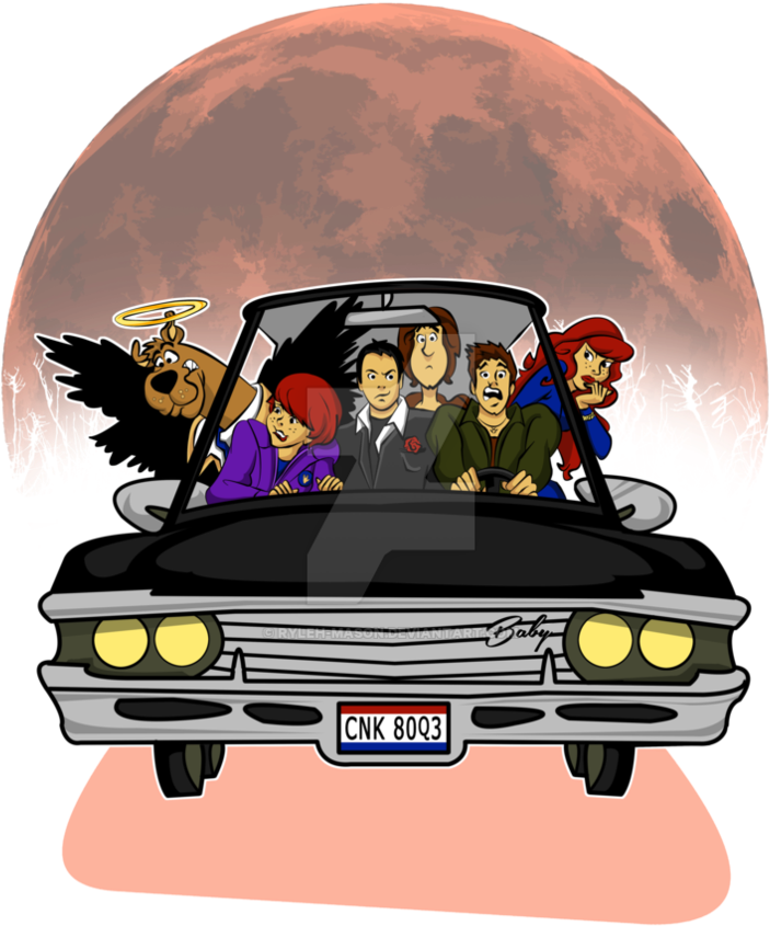 Download Image Result For Supernatural And Scooby Doo - Angel Slouchy V ...