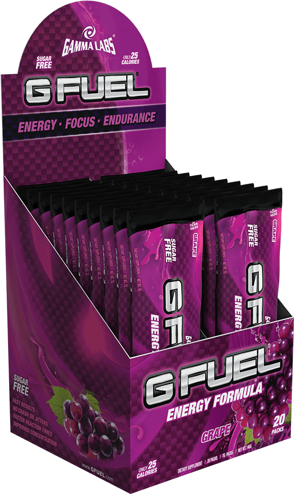 Download Gamma Labs G Fuel Blue Ice Stick Pack Box (20 Servings) - Full ...