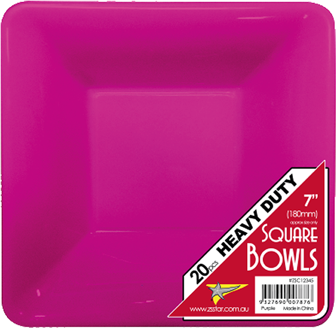 Download Hot Pink Square Bowls - Dessert - Full Size PNG Image - PNGkit