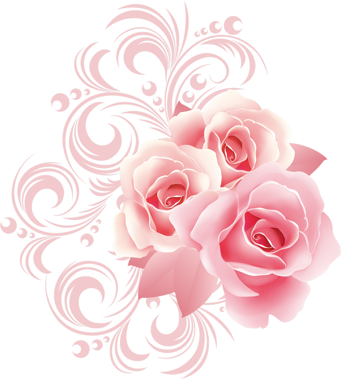 Download Floral Pink Png - Full Size PNG Image - PNGkit