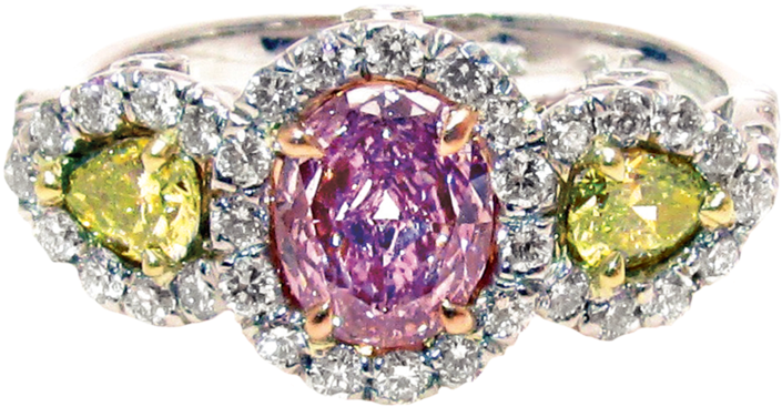 Download Color Diamond Ring - Full Size PNG Image - PNGkit