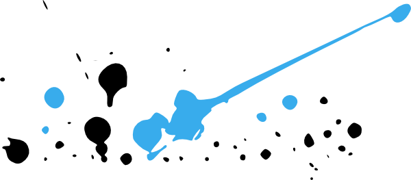 Download Paint Slatter Blue Clip Art - Cyan Paint Splatter Png - Full ...