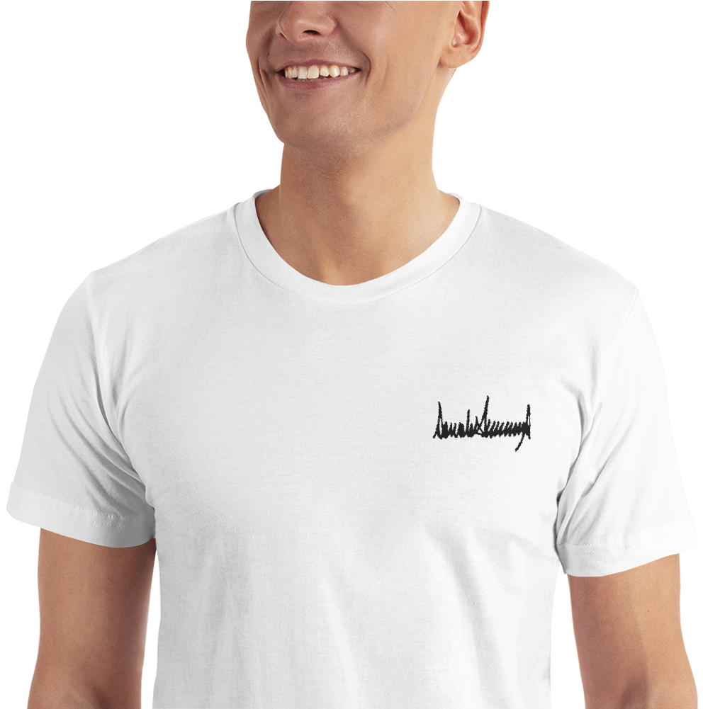 Download T "classical" Embroidered T-shirt Signature - T-shirt - Full ...