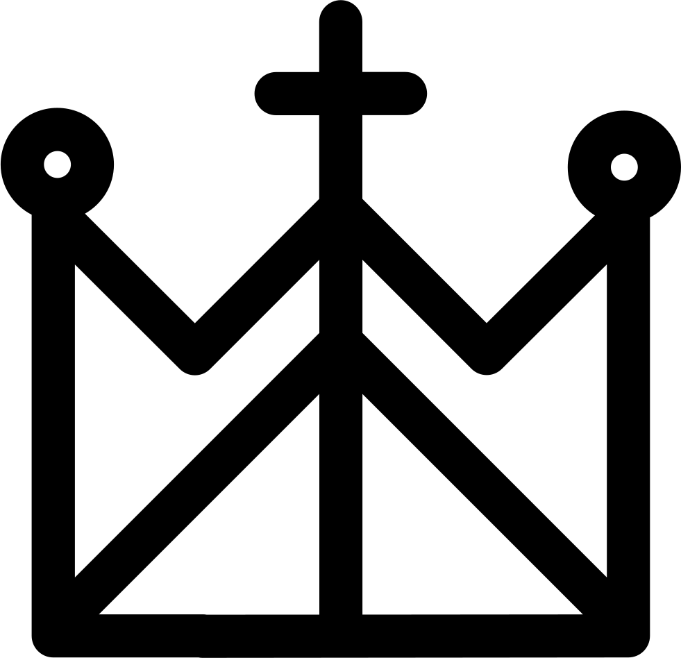 Download Royal Catholic Crown With A Cross Comments - Full Size PNG ...