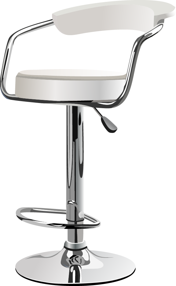 Download Office Chairs - Bar Chair White Png - Full Size PNG Image - PNGkit
