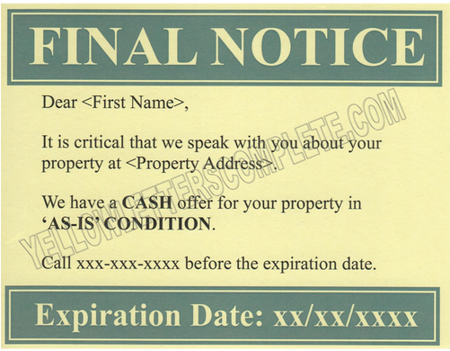 Download Urgent Notice Post Cards, Urgent Notice Small Postcard, - Nome ...