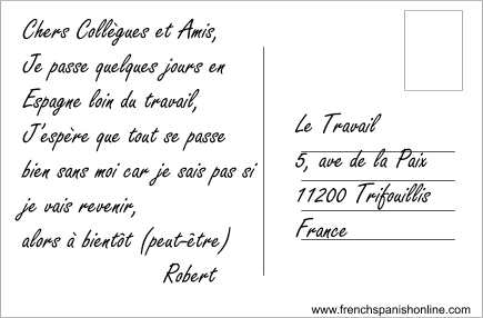 Download How To Write A Postcard Examples - Carte Postale In French ...