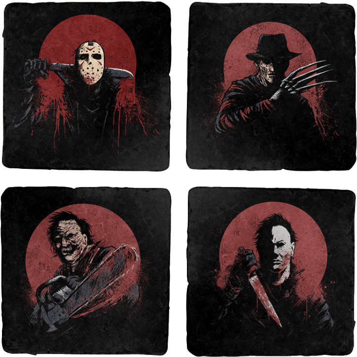 Download Horror Legends 4-coaster Set - Scares You Excites Me - Full ...