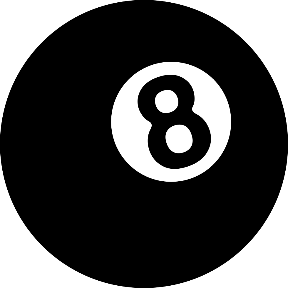 Download Big Eight Billiard Ball Comments - Classroom Icon In Circle ...