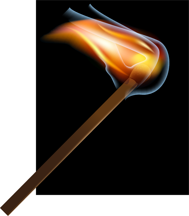 Download Burning Match [recovered] - Flame - Full Size PNG Image - PNGkit