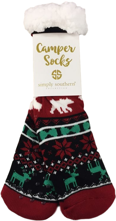 Download Simply Southern Bear Black Camper Sock - Sock - Full Size PNG ...